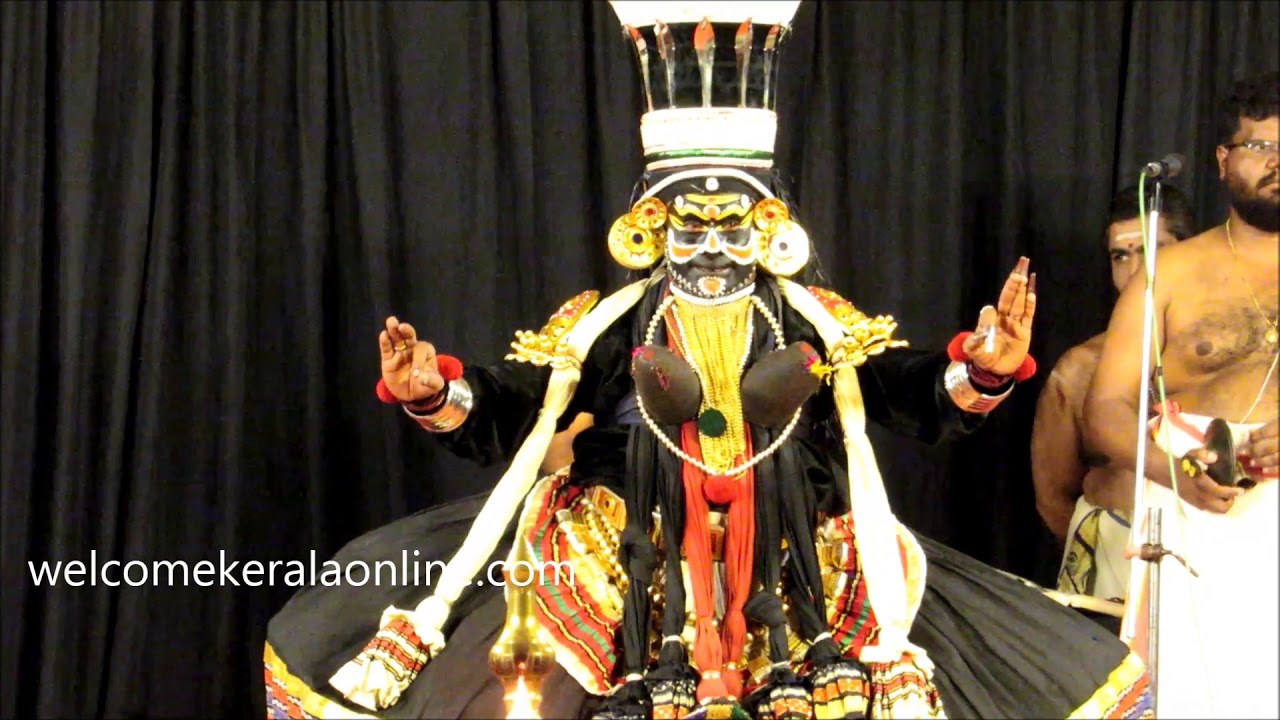 Sadanam Bhasi as 'Simhika' in Kathakali Kirmeeravadham - 'Ranga ...