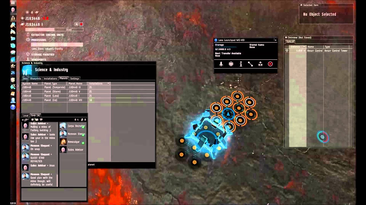 EVE Online - PI (Planetary Interaction) - Factory Planet Building - YouTube