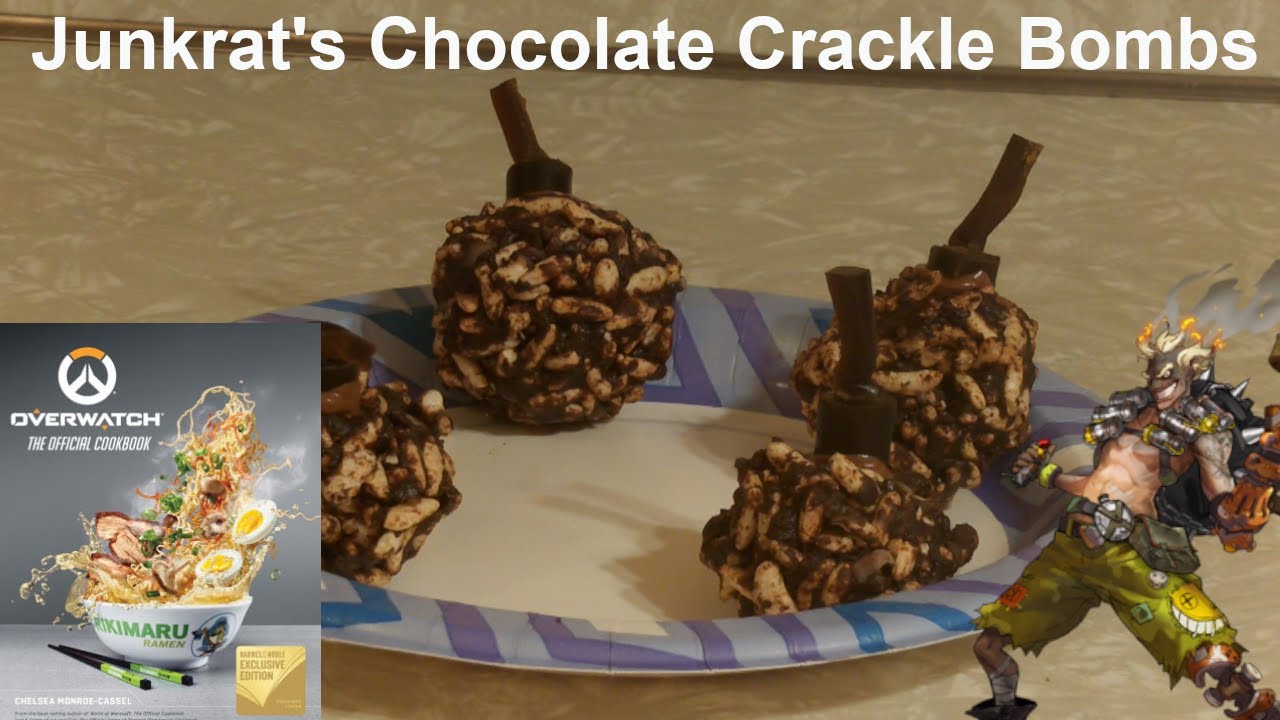 Making Junkrat's Chocolate Crackle Bombs from the Overwatch Cookbook ...