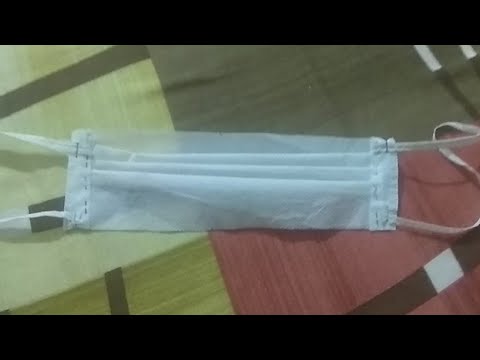 One time use mask,diy mask,mask made at home - YouTube