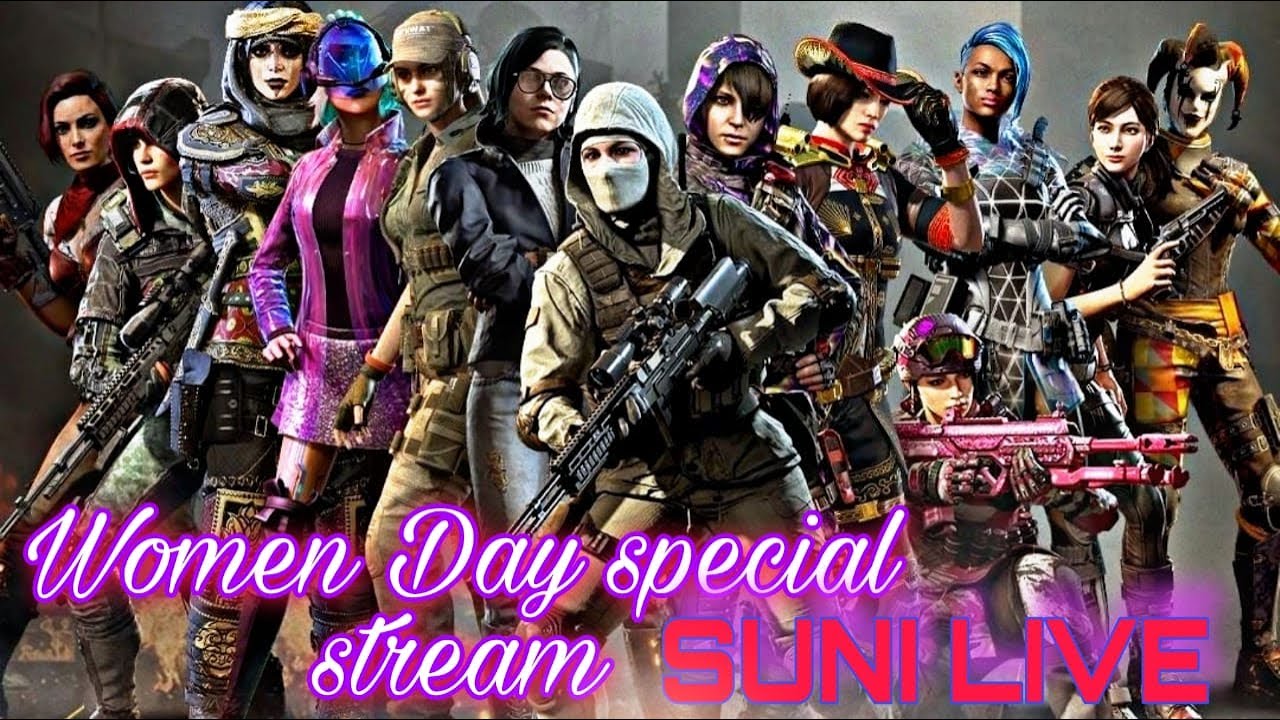 HAPPY WOMEN'S DAY|SPECIAL GIRLS ONLY STREAM N THEN FUN WITH SQUAD|CODM ...