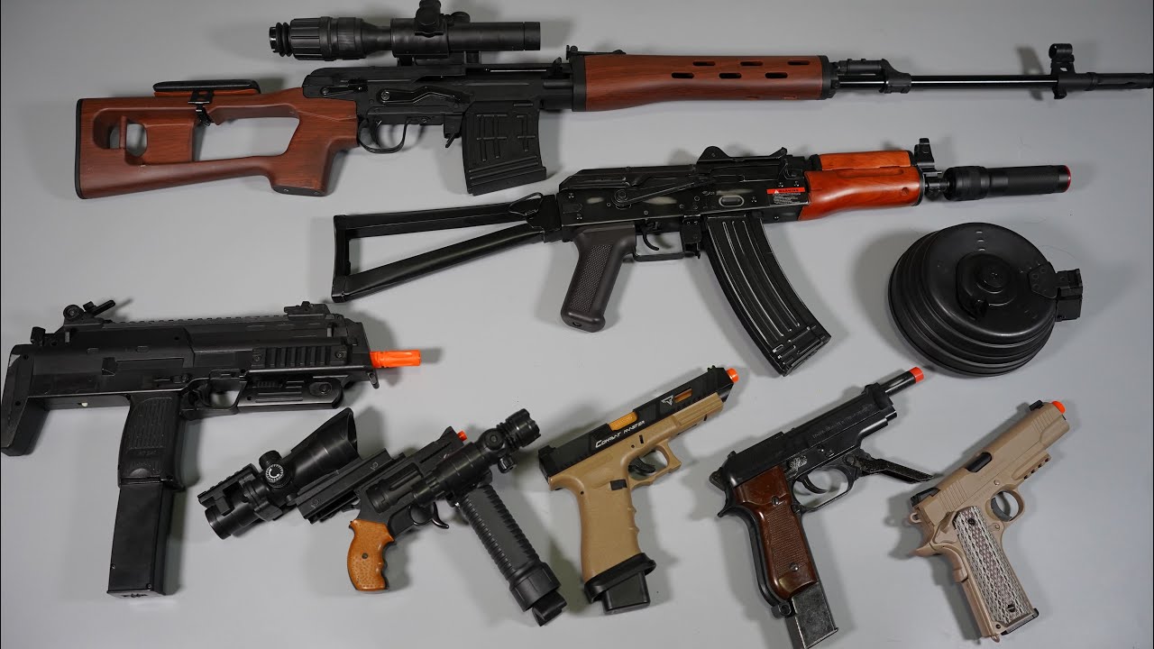 SVD Sniper Rifle Shell ejecting Toy Gun - AK47 - Airsoft - MP7 -Nerf ...