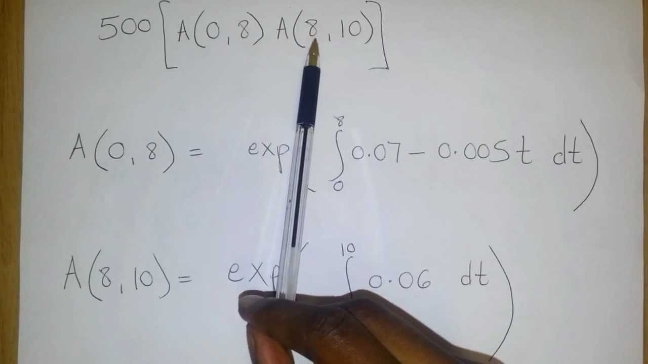 CT1 Example 2 - force of interest.mp4 - YouTube