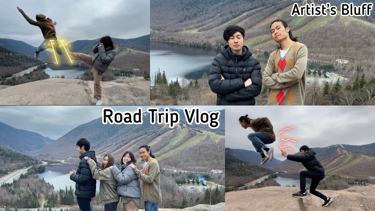 Road Trip Vlog | Artists Bluff | Mount Lafayette | Franconia New ...