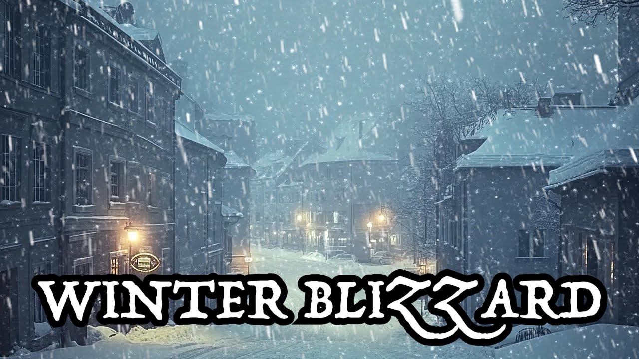 Ferocious Blizzard Roars & Cold Arctic Gusts┇Peaceful Snow Wind Sounds ...