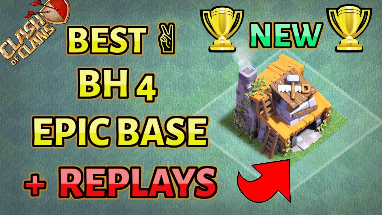 BEST Builder Hall 4 Base w/ PROOF! MUST SEE | NEW CoC BH4 ANTI GIANT ...