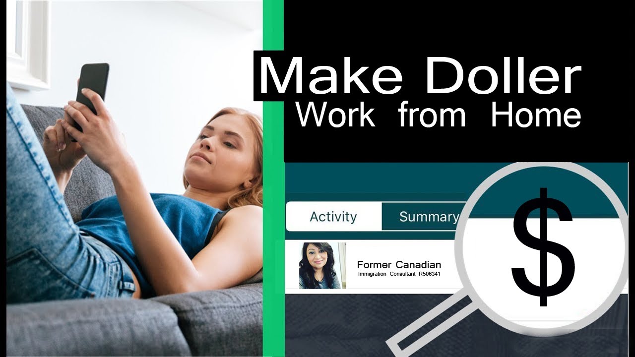 Make dollars -work from home - YouTube