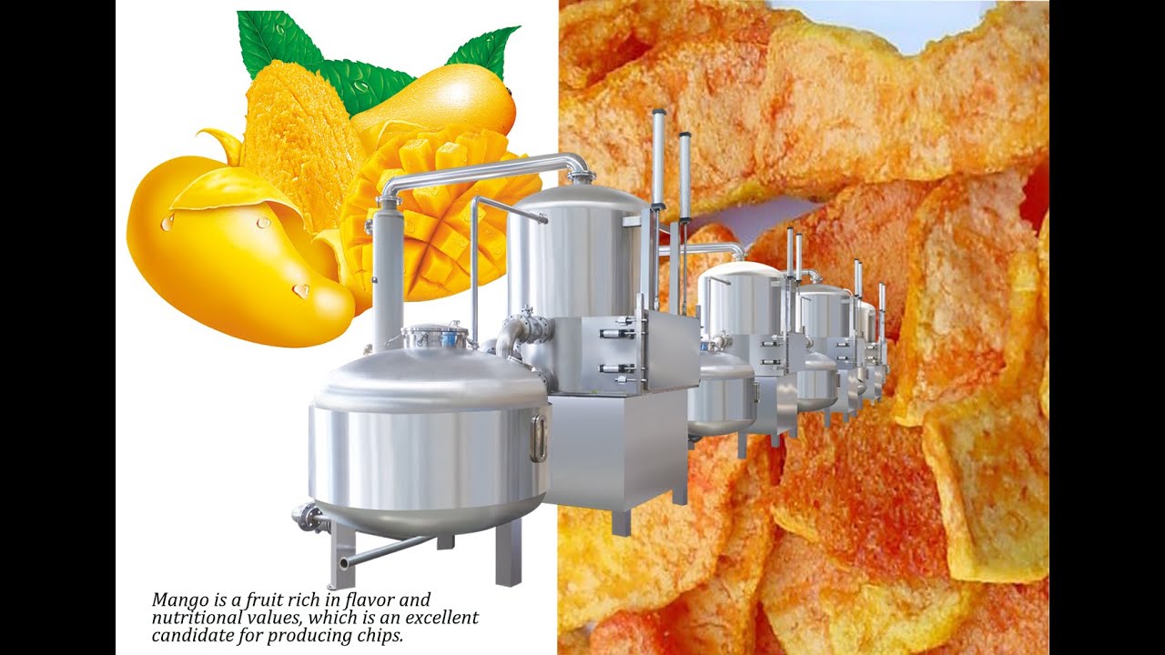 industrial Strawberry vacuum frying machine - YouTube