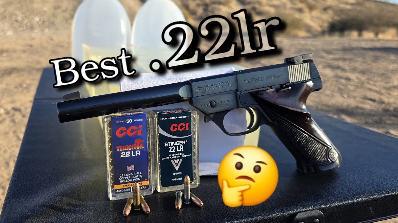 .22lr Ammo Test (CCI Velocitor VS CCI Stinger) - YouTube