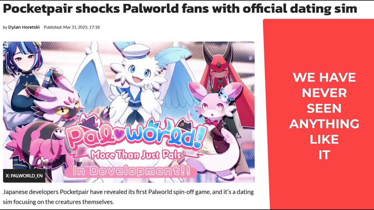 Palworld Dating Sim Shocks Our Pious Morality - YouTube