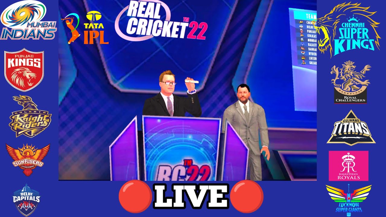 Tata IPL Auction | Live🔴 | IPL 2023 | RCPL/IPL AUCTION | Real Cricket ...