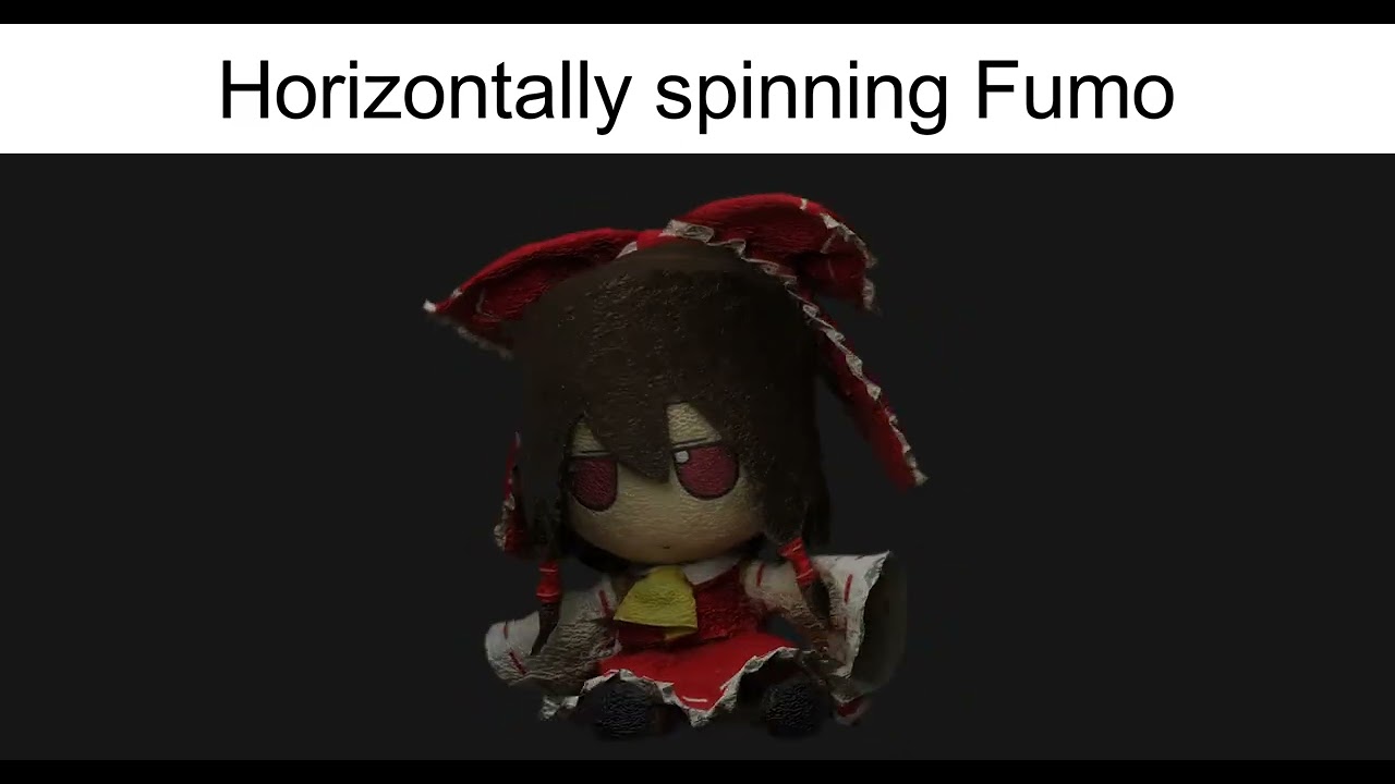 Horizontally spinning Reimu Fumo - YouTube