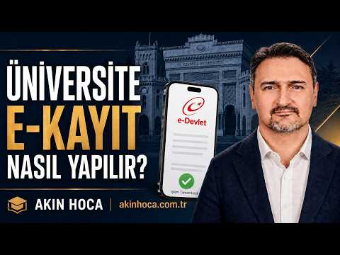 ÜNİVERSİTE E KAYIT NASIL YAPILIR?  CEP TELEFONUNDAN KAYIT OLMA