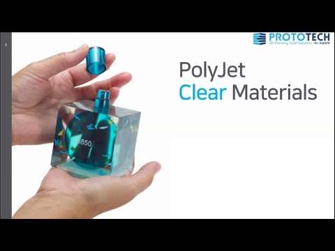 [스트라타시스 3D프린터] PolyJet Clear 재료 웨비나 - YouTube