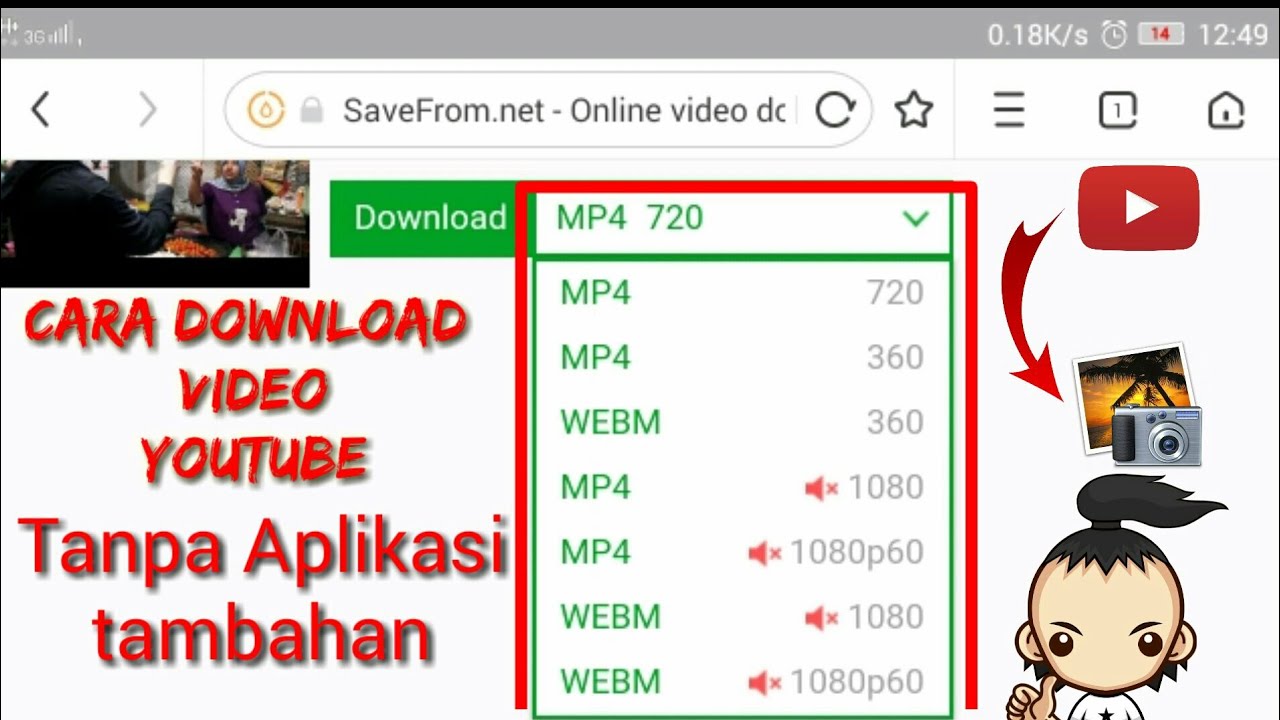 Tips!!! Cara Mengunduh Video Dari Youtube Tanpa Aplikasi - YouTube