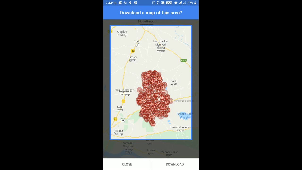 How to use of Vaishali District Map in offline mode. - YouTube
