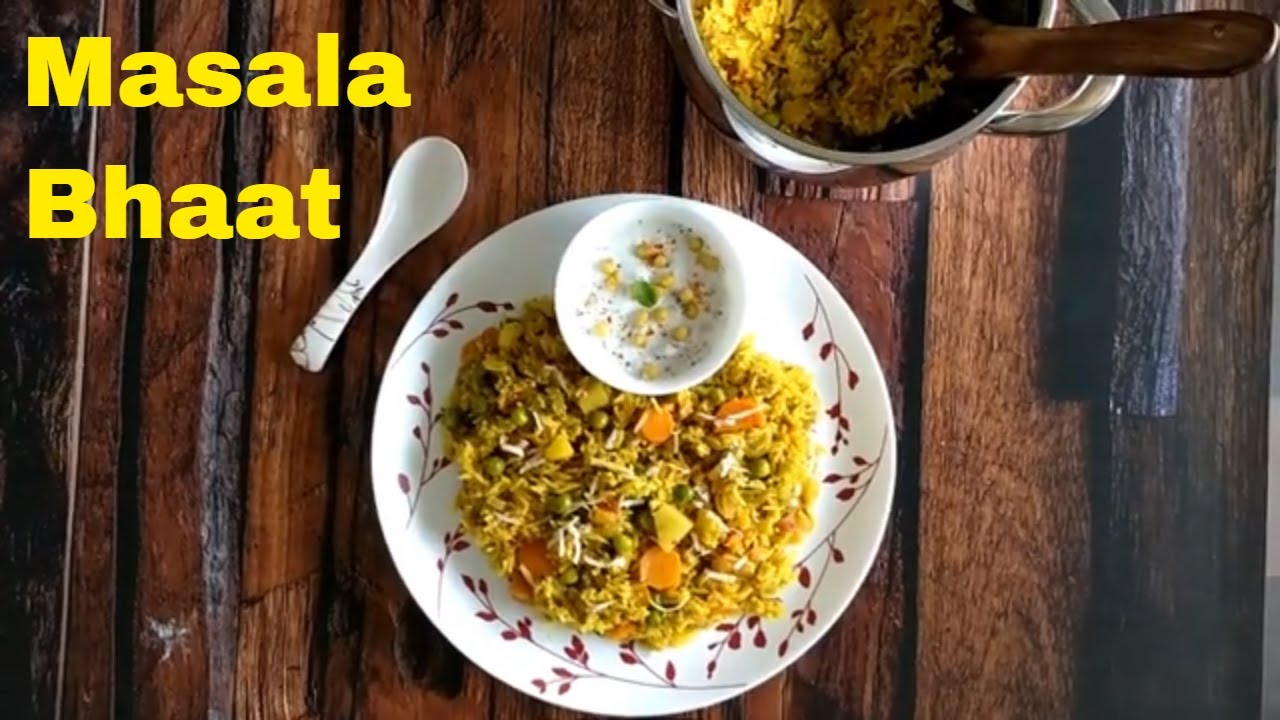 Masala Bhaat, Spicy, flavourful Maharashtrian style Rice Preparation ...