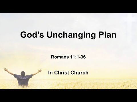 God's Unchanging Plan