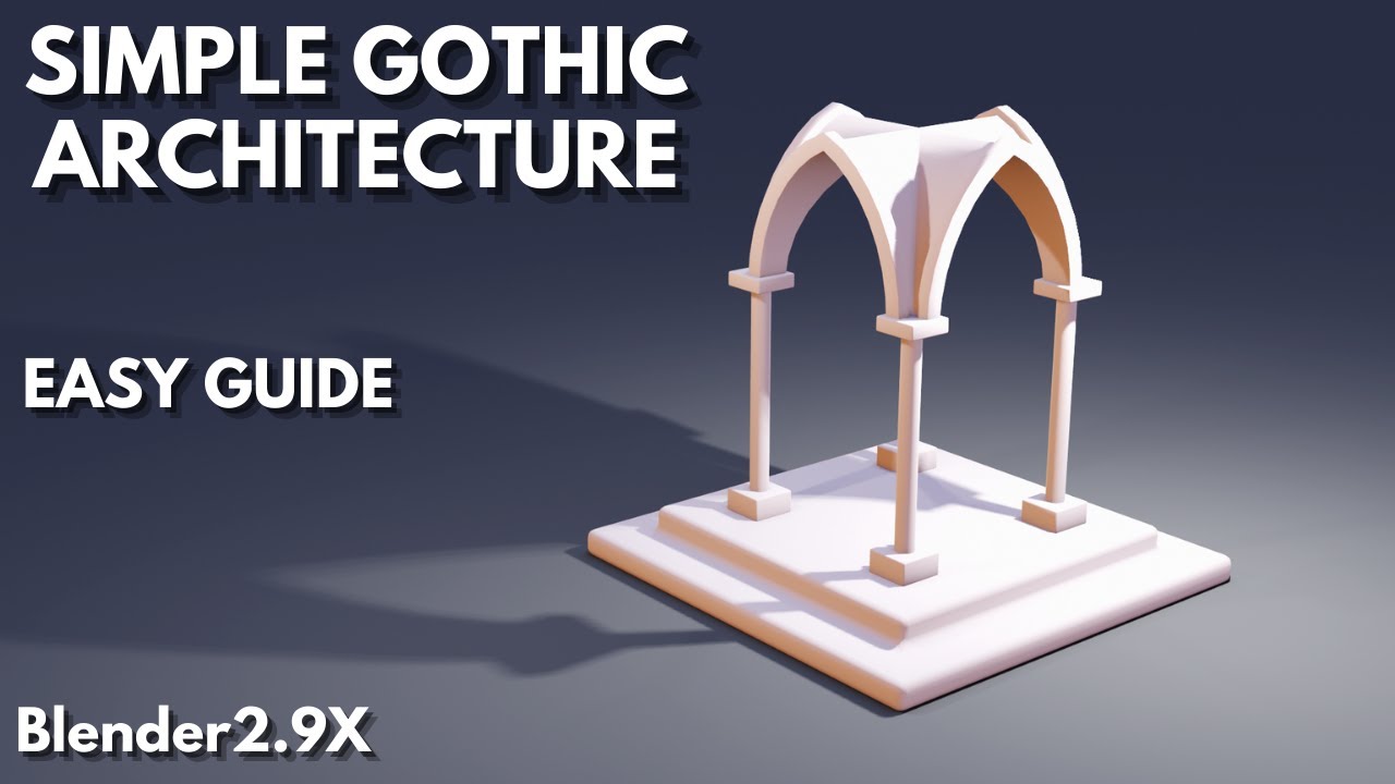 simple gothic architecture making with blender 2.92 - YouTube