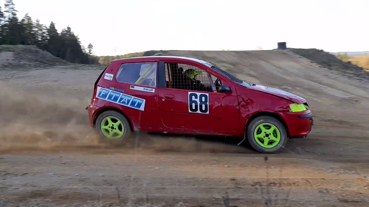 Fiat punto test (msc Höchstädt) (Autocross) - YouTube