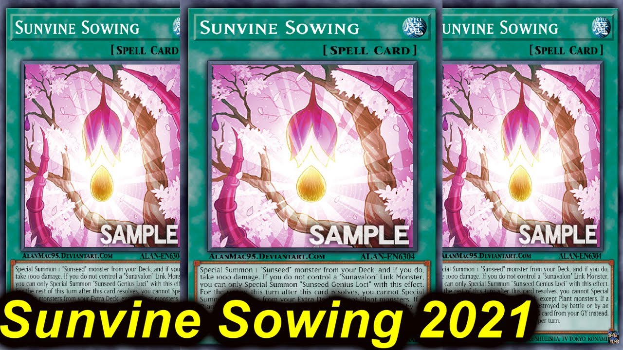 【YGOPRO】SUNVINE/SUNAVALON SOWING DECK 2021 - YouTube