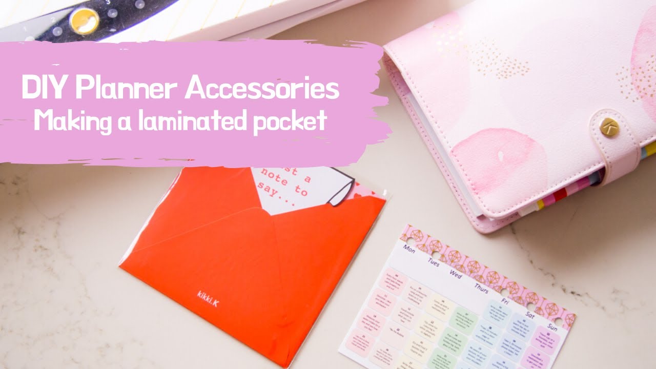 DIY - Making a Laminated Pocket - YouTube