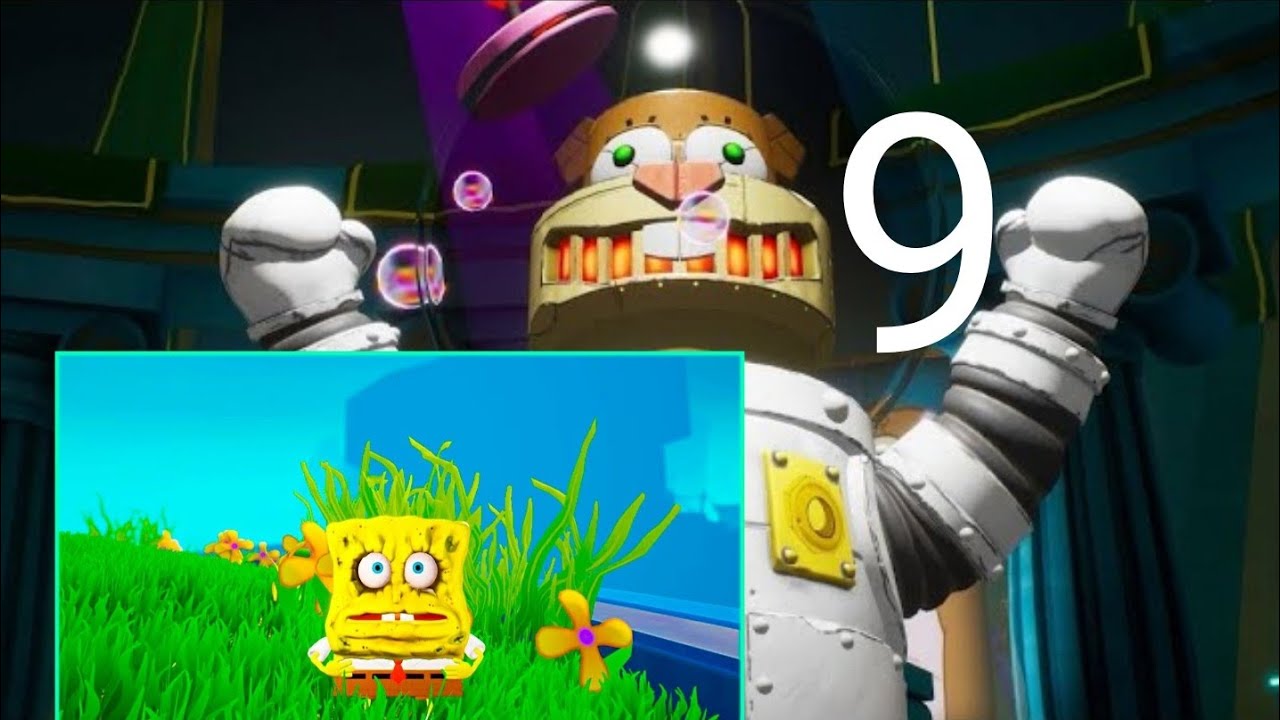 spongebob squarepants bfbb robot sandy boss poseidome part 9 - YouTube