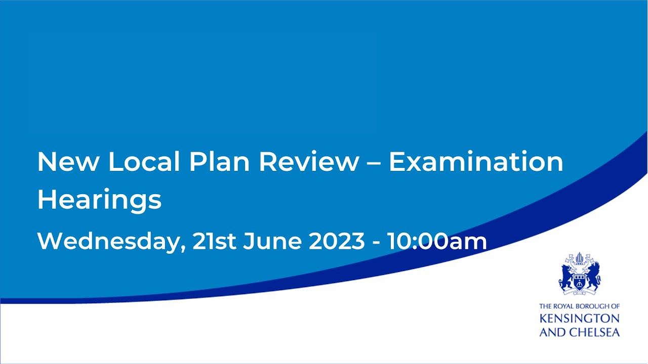 New Local Plan Review – Examination Hearings - Morning Session - YouTube