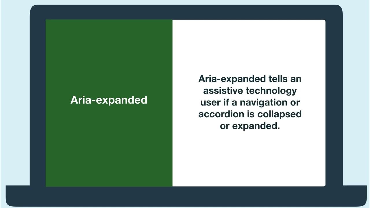 What ARIA is and its impact on accessibility - YouTube