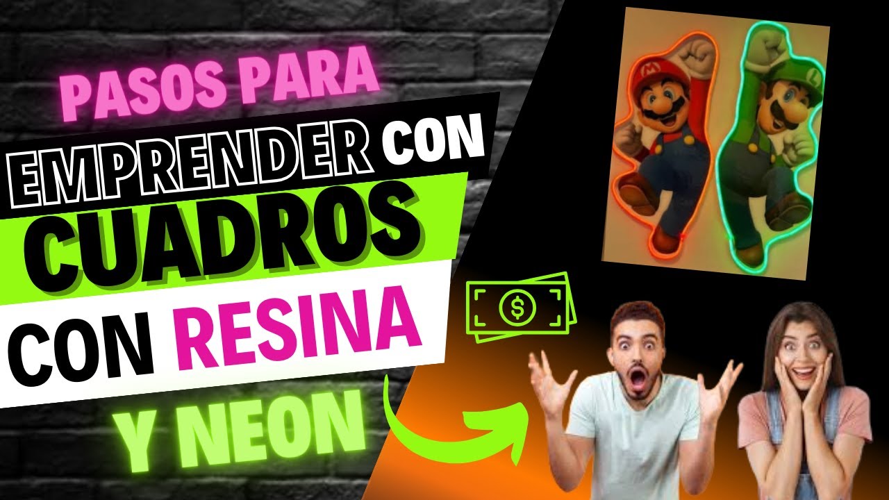 Como hacer un Cuadro Led Neón Con Resina -TUTORIAL - YouTube