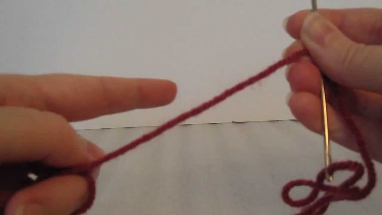 Learn the double stitch for needle tatting. - YouTube