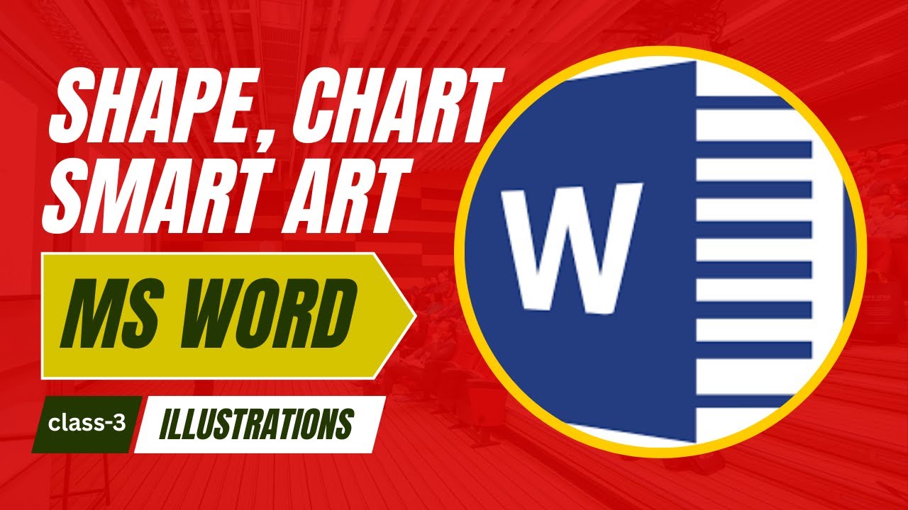Microsoft word Shape | Chart | Smart art tools | Basic to Advance ...