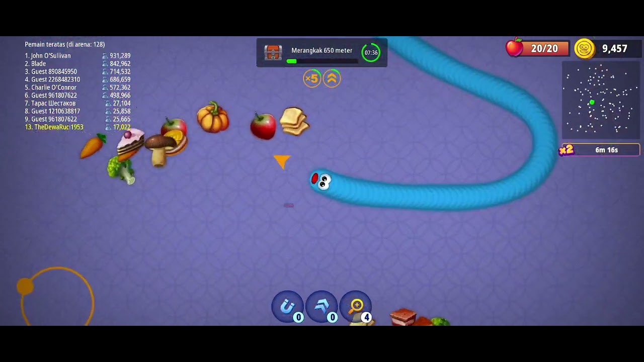 Game Cacing-Wormzone.io Gameplay - YouTube