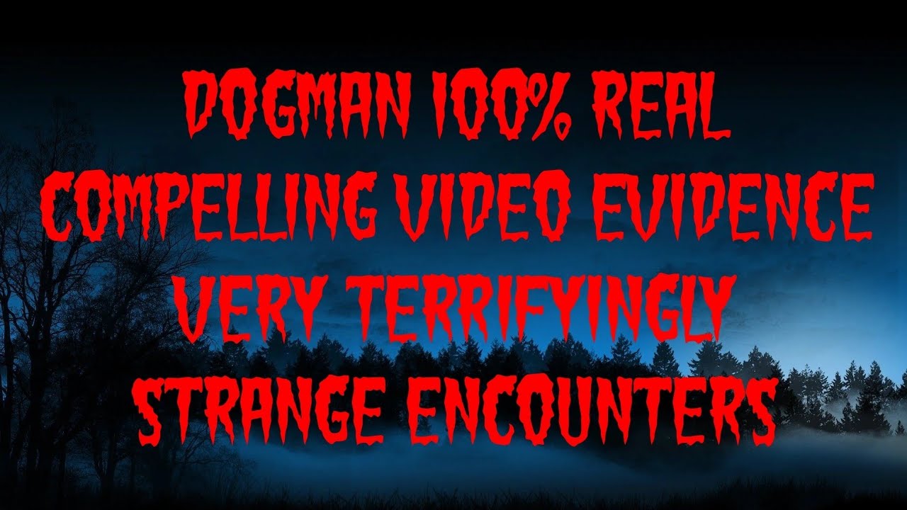 DOGMAN 100% REAL COMPELLING VIDEO EVIDENCE, VERY TERRIFYINGLY STRANGE ...