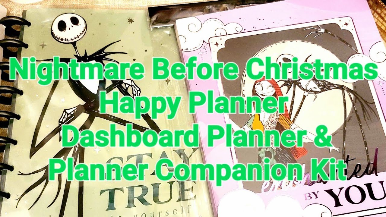 Nightmare Before Christmas | Happy Planner | Dashboard Planner ...