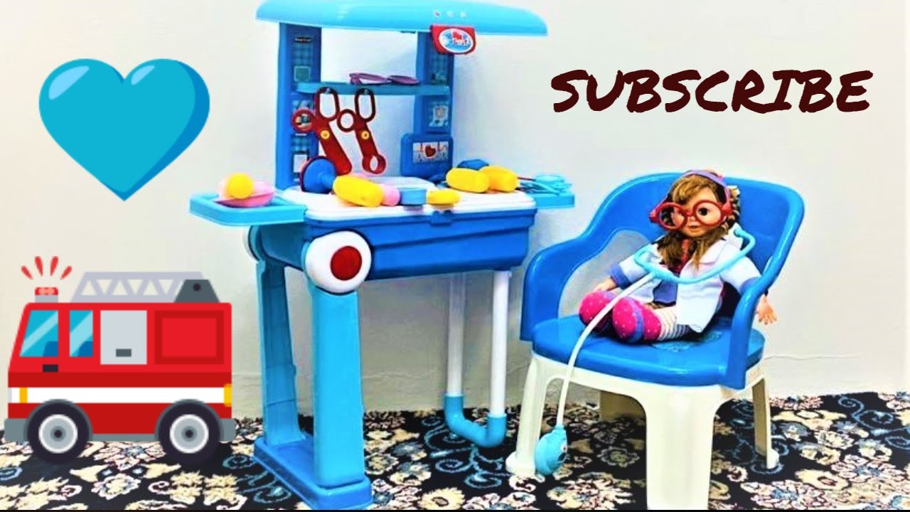 PRETEND PLAY with Doctor Set .. DOCTOR SET UNBOXING ! KIDS PLAYING WITH ...