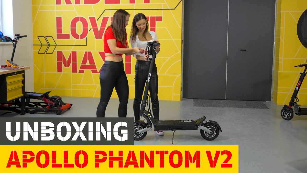 Unboxing de la trottinette électrique Apollo Phantom V2 - YouTube