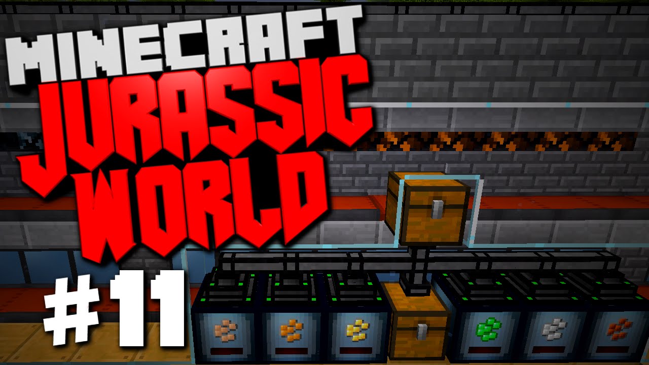 Jurassic World | Minecraft Rexxit Modpack #11 "QED, Oreberry Farm ...