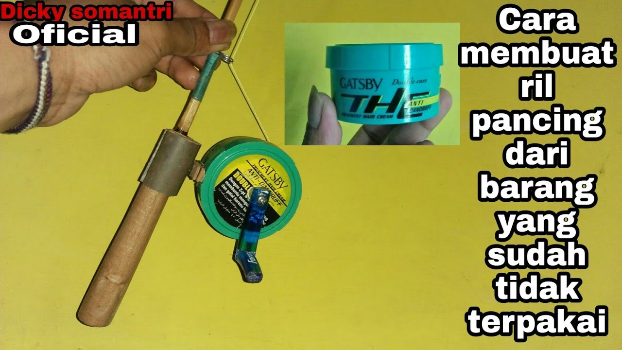 TUTORIAL#CARA MEMBUAT RIL PANCING DARI BEKAS MINYAK GATSBY - YouTube