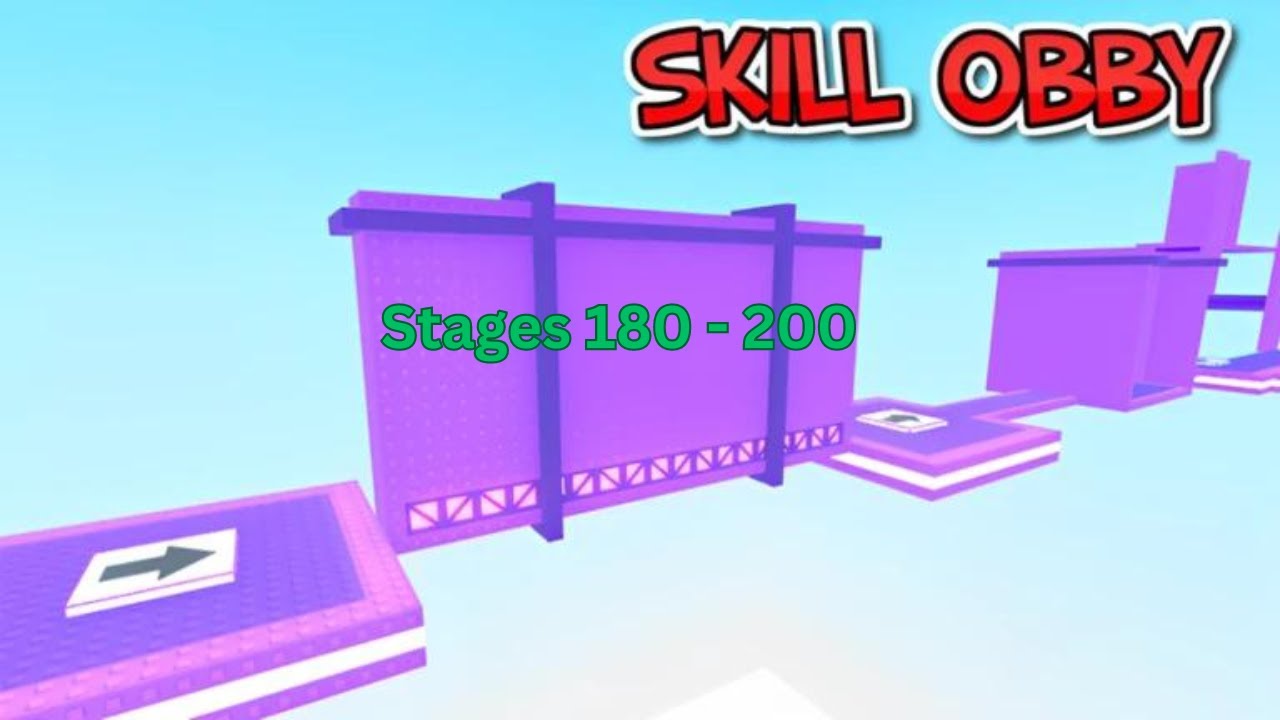 SKILL OBBY Completion (Stages 180 - 200) - YouTube