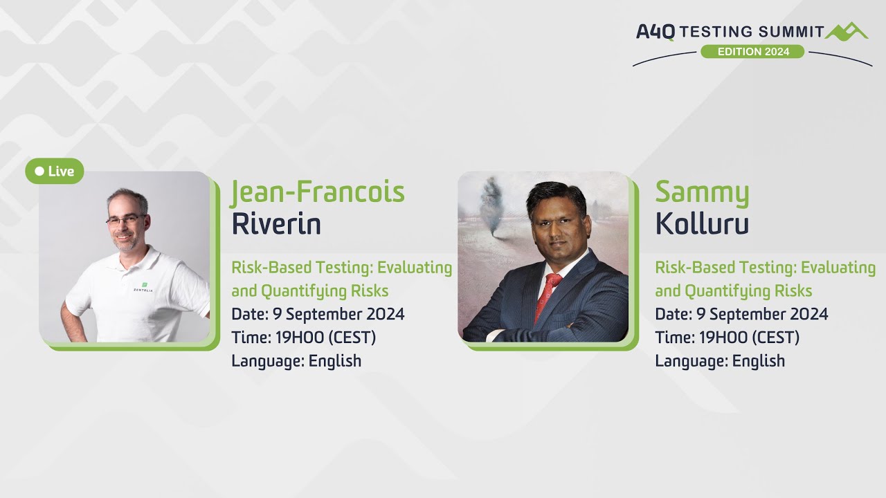 A4Q Testing Summit 2024 - Risk-Based Testing: Evaluating and ...