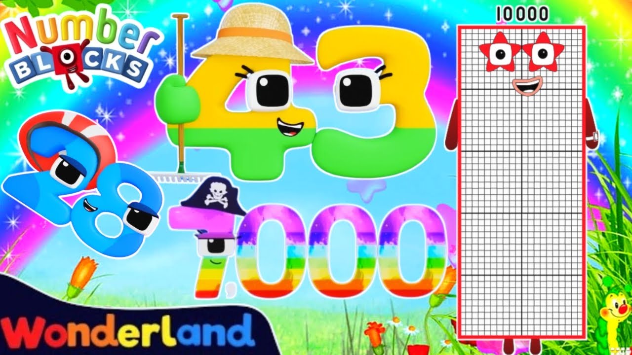 Wonderland Numberblocks multiplication of numbers 7000 to 10.000 ...