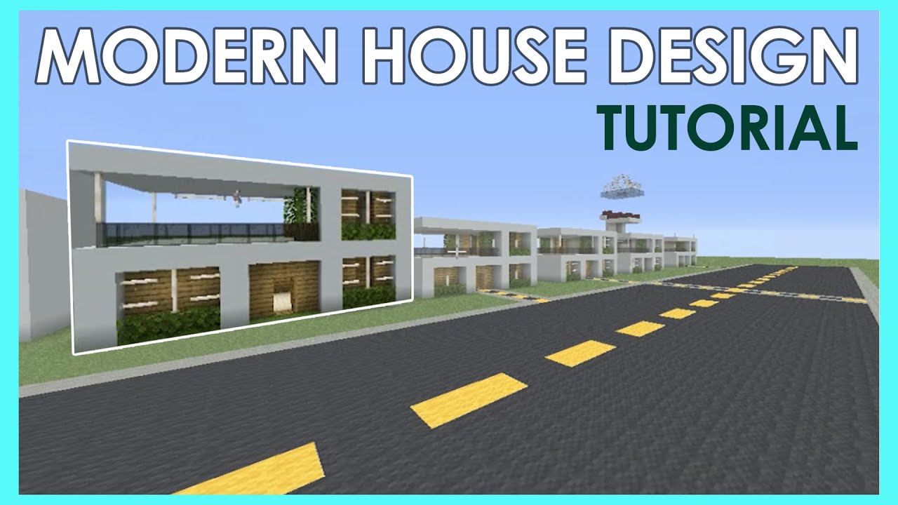 Minecraft How to make Fancy Modern looking House: Tutorial - YouTube