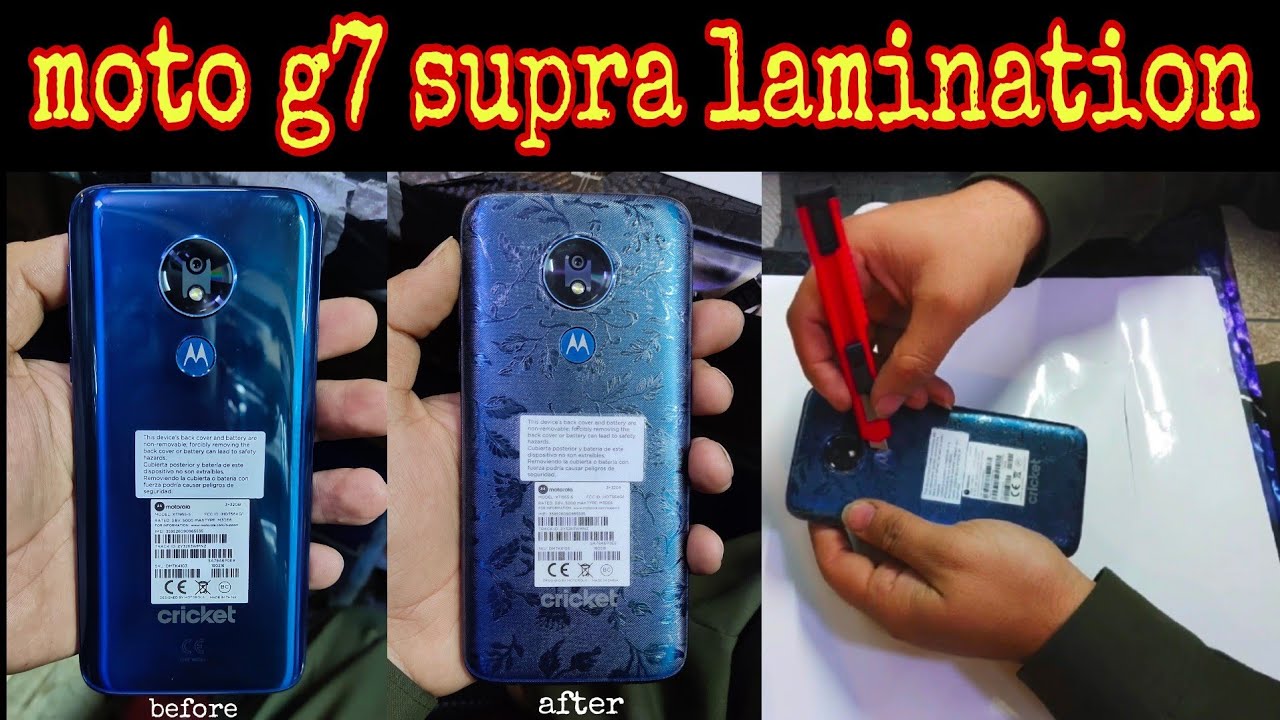 moto g7 supra mobile lamination - YouTube
