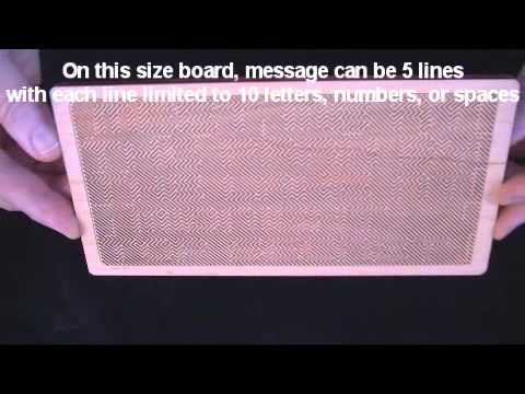 Opticum 3 Secret Message – your own custom secret sign puzzle lasered ...