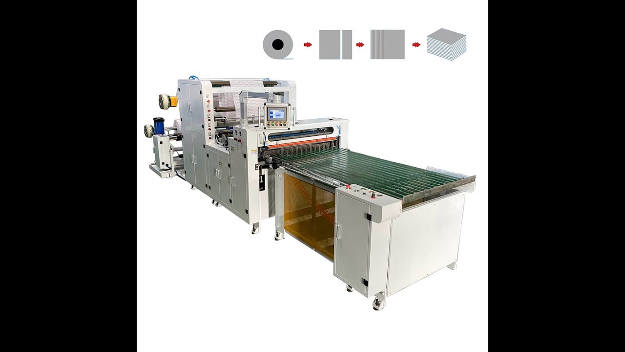 Automatic Greaseproof/sandwich/wax Paper Roll To Sheet Cutting Machine ...