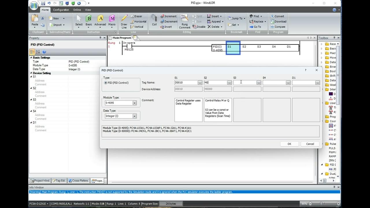 2. Programming PID Function In IDEC PLC using WindLDR Software - YouTube