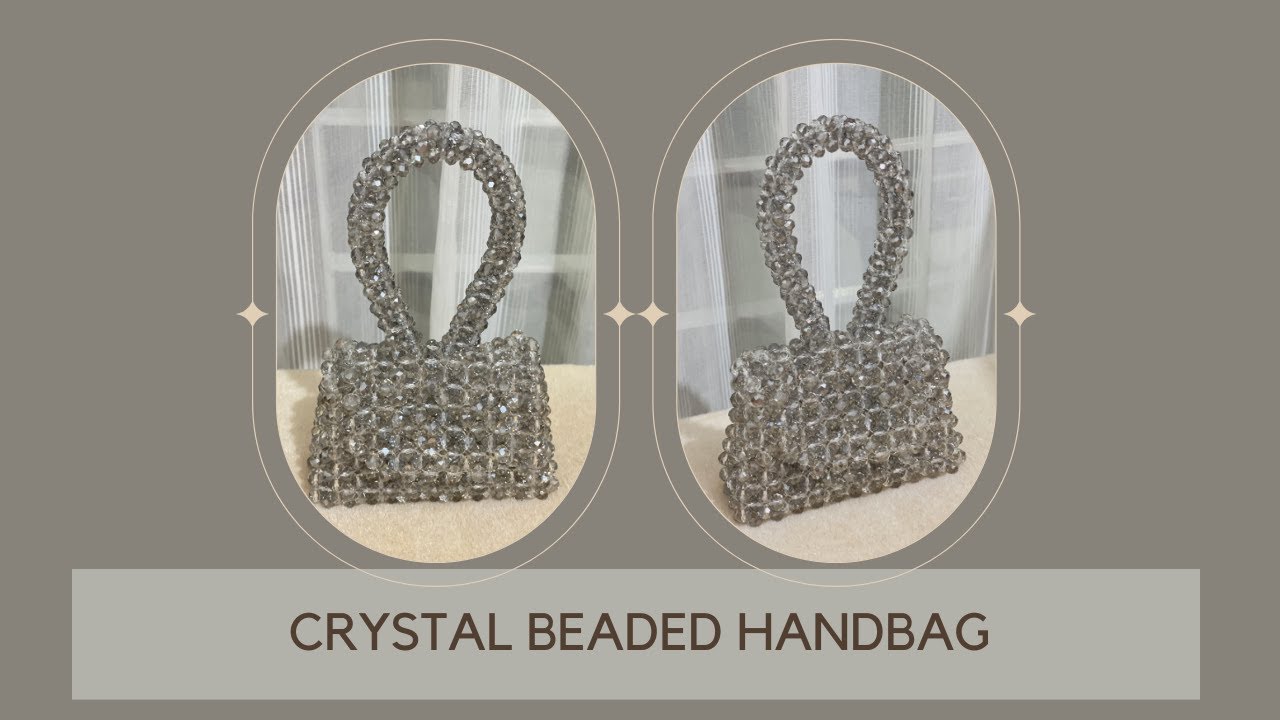 Crystal Beaded Handbag DIY - part 1 - YouTube