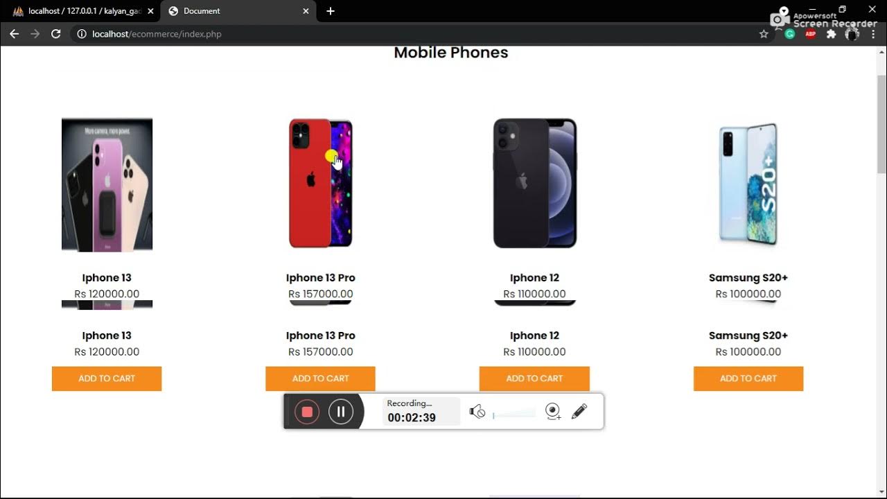 Ecommerce Website With HTML, CSS, PHP and MySql. #ecommerce # ...