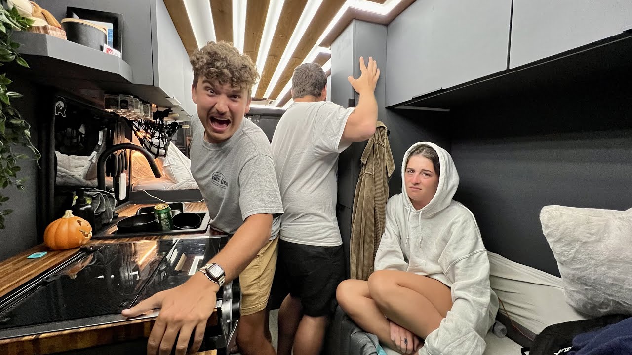 3 PEOPLE IN A SMALL VAN | STEALTH CAMPING - YouTube